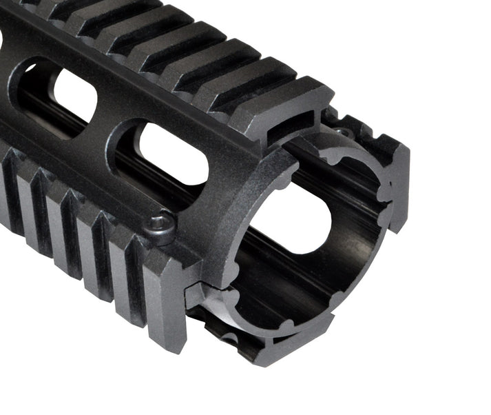 2 Piece Drop In Handguard Quad Rail Mount 8.75" Mid Length, for AR-15 ...
